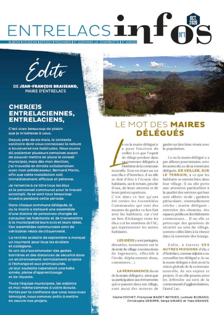 EntrelacsInfos – Commune d'Entrelacs